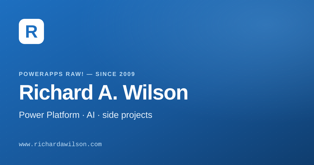 Categories — Richard A. Wilson